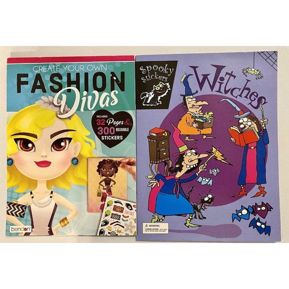 Bendon | Toys | Bendon Fashion Diva Sticker Book Witch Sticker Book ...